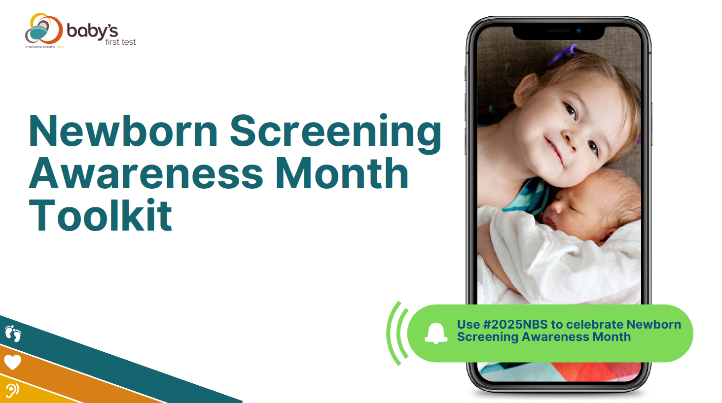 2025 Newborn Screening Awareness Month | Baby's First Test | Newborn ...